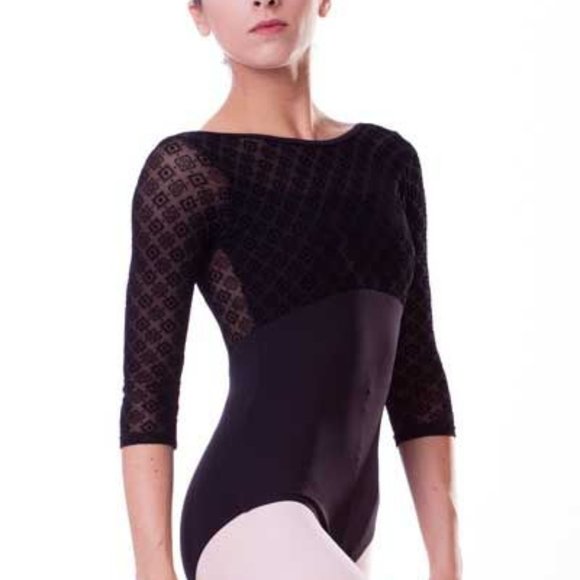 Sansha | Tops | Sansha Midlength Mesh Sleeve Leotard | Poshmark